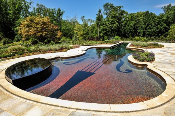Amazing Violin-Shaped Pool - Luxury Pools + Outdoor Living