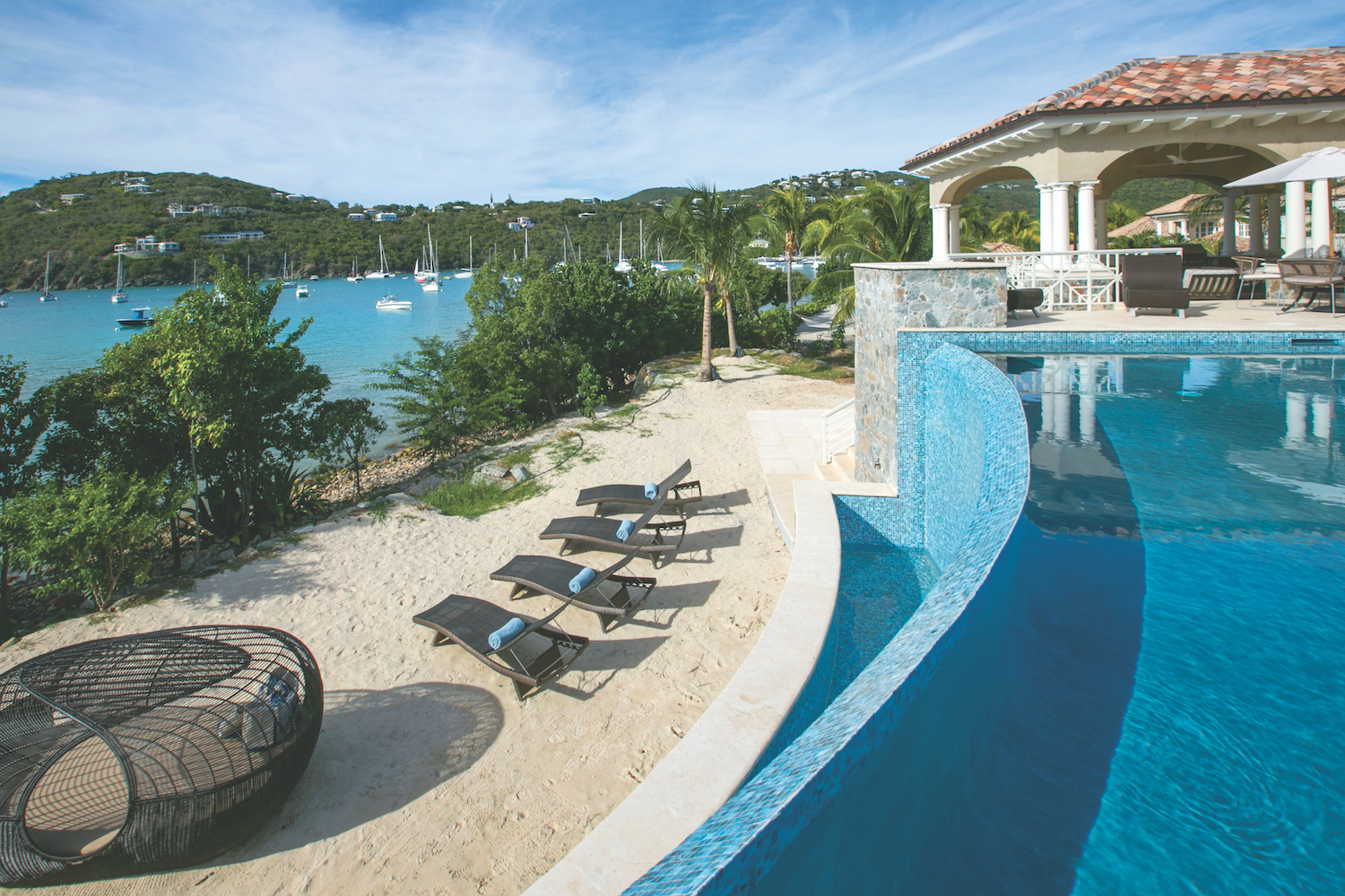 St. John Island Pool View - Luxury Pools + Outdoor Living